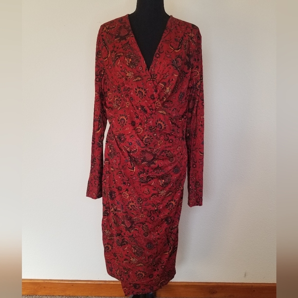 Peruvian Connection | Dresses | Peruvian Connection Viscose Faux Wrap ...